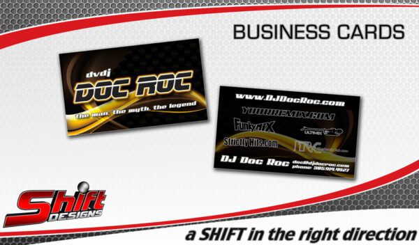 DJ Doc Roc Business Cards – Shift Designs
